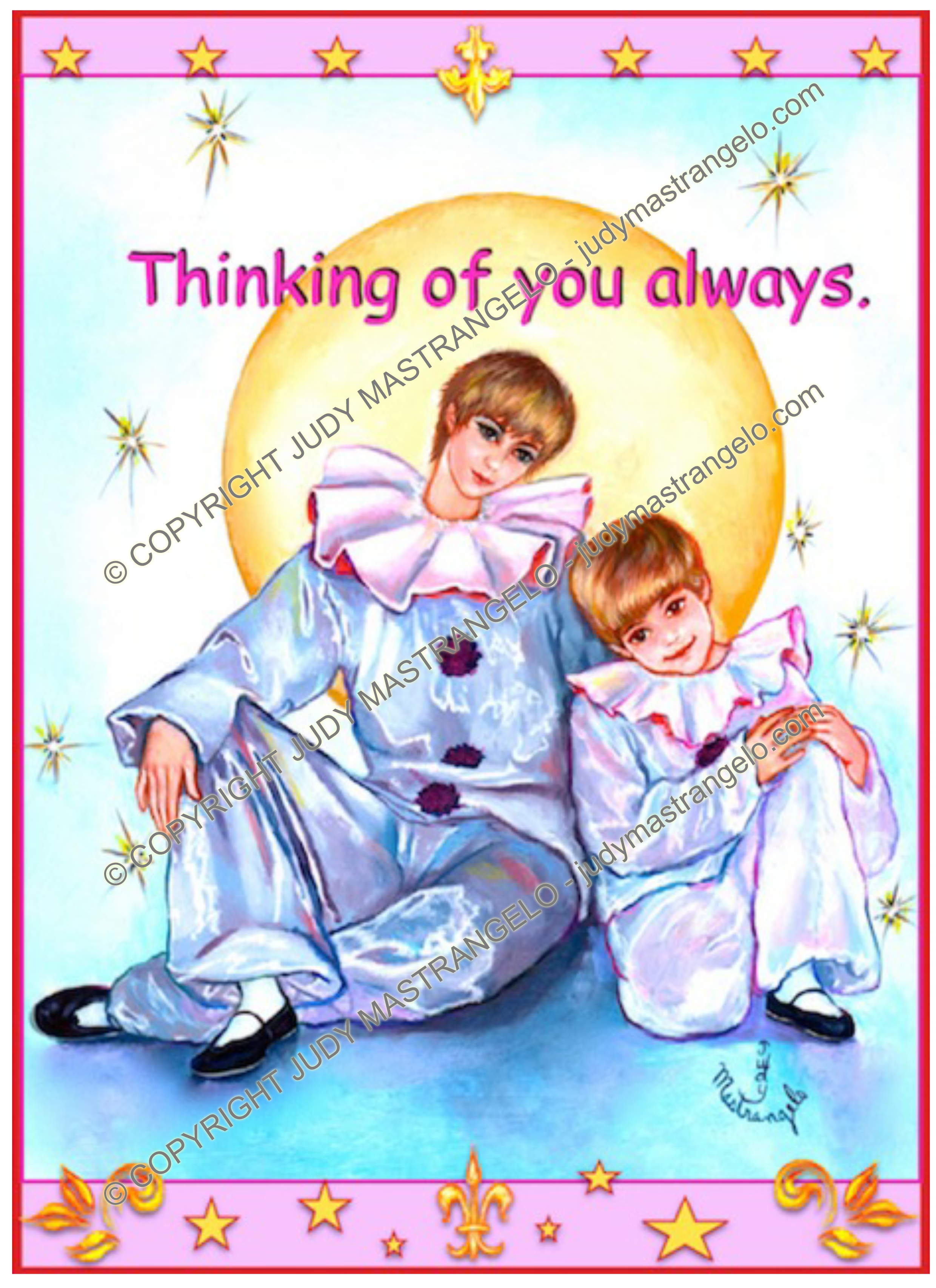 Pierrot Friendship and Birthday Cards – Judy Mastrangelo