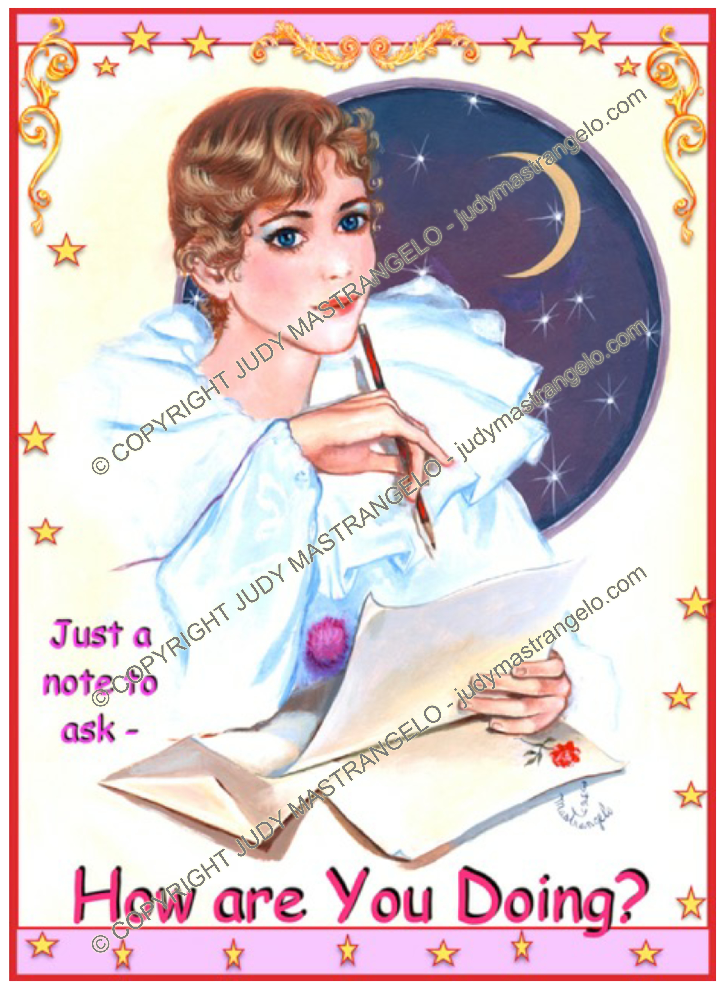Pierrot Friendship and Birthday Cards – Judy Mastrangelo